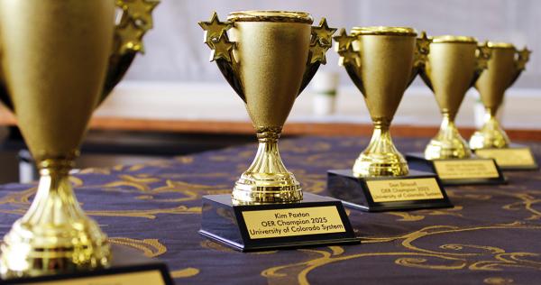 2025 OER Champion Awards include first student recipient | CU Connections