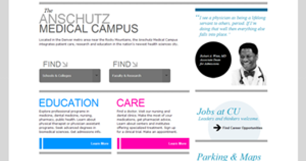 Anschutz Medical Campus launches website | CU Connections